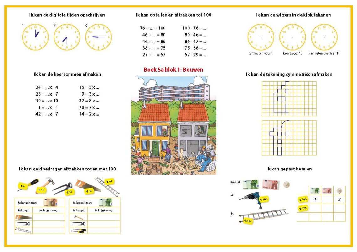 rekendoelen in de klas en de ouderbrief - Basisschool 't Getij | Kloosterzande